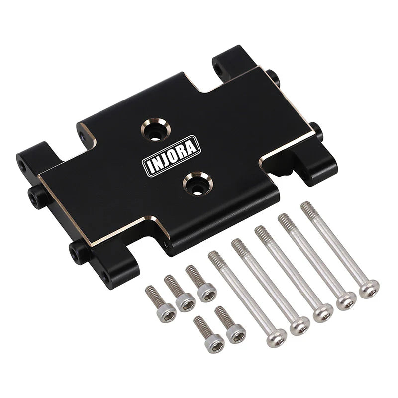 AX24-03BK INJORA 21g Brass Skid Plate Transmission Mount for Axial AX2 ...