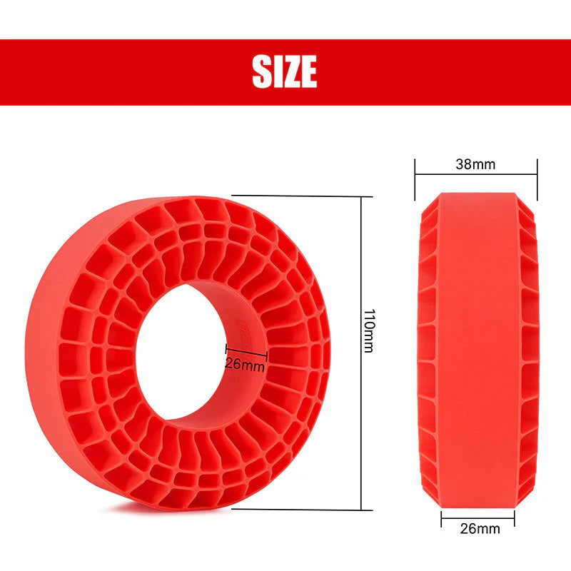 DGT-1906RD INJORA 4pcs Silicone Rubber Inserts for 118-122mm(4.75" OD ...
