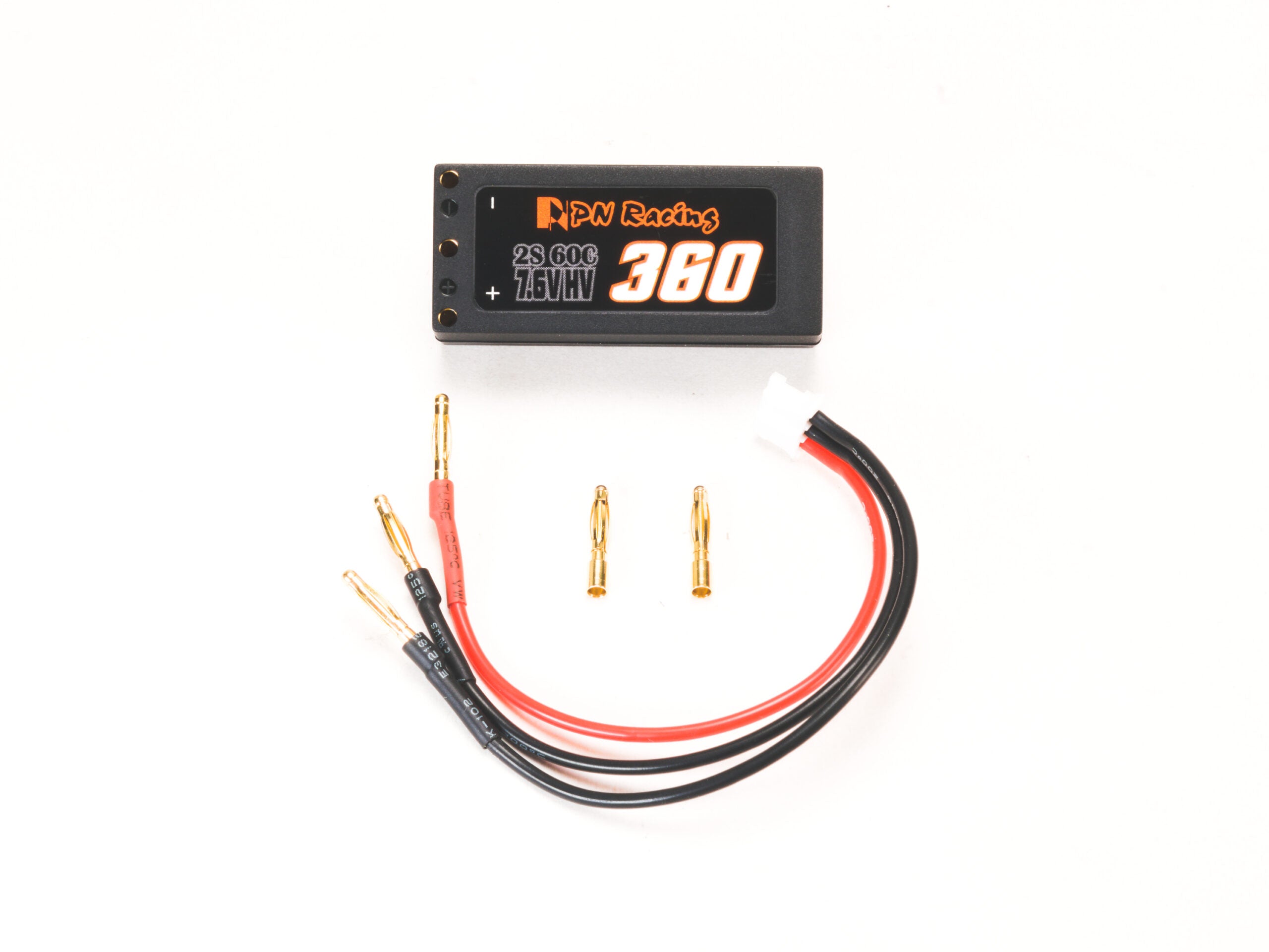733360 PN Racing V5 LiHv 2S 7.6V HV 360mah 60C Hardcase Battery ...