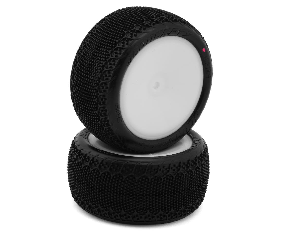 JConcepts 3DP 2.2" Pre-Mounted Rear Buggy Carpet Tires (White) (2) (Pi ...
